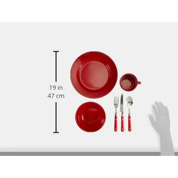 Shop Coleman Coleman 24-Piece Enamel Dinnerware Set | | Boatyard Malaysia