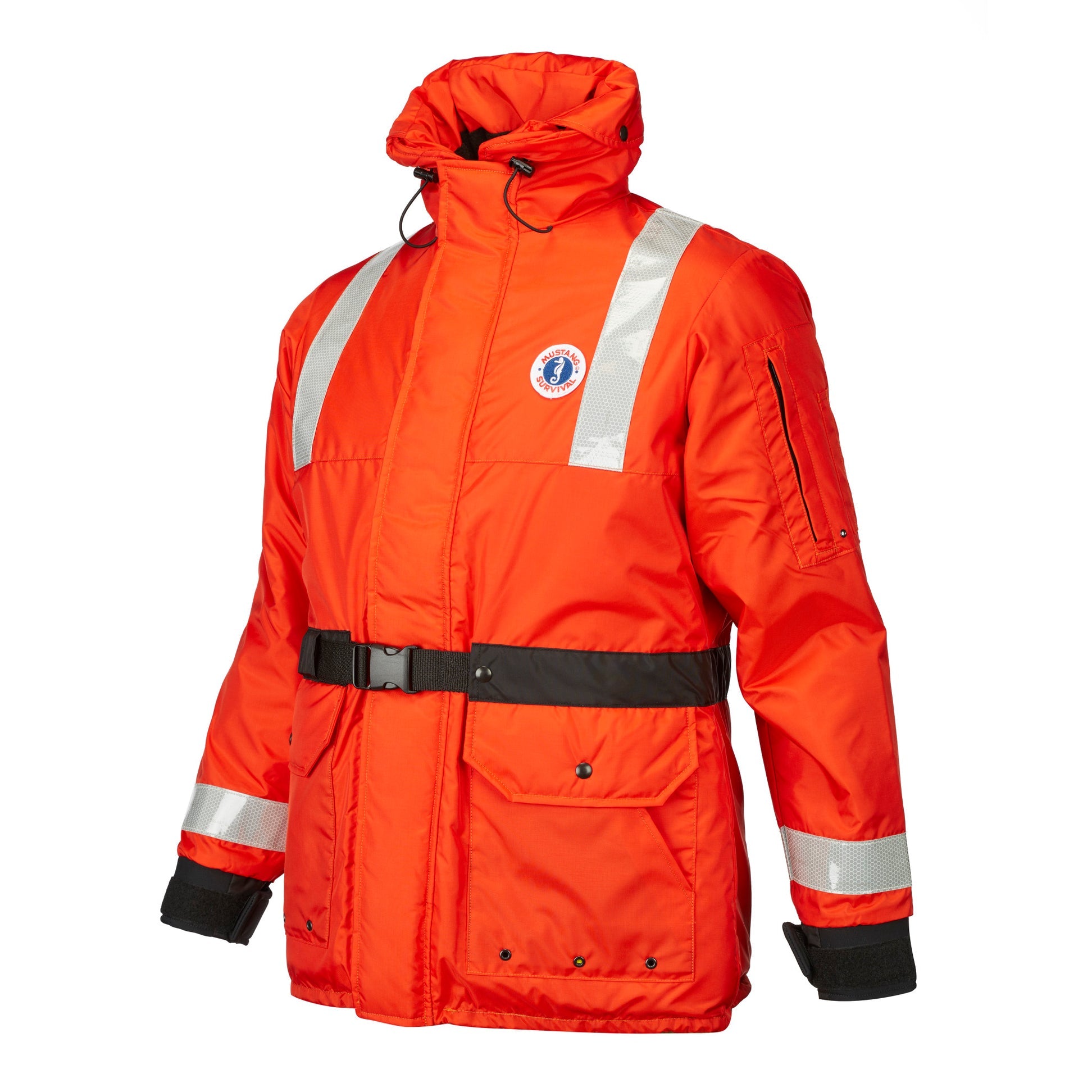 Mustang Thermosystem Plus Flotation Coat Small Orange | Boatyard Malaysia