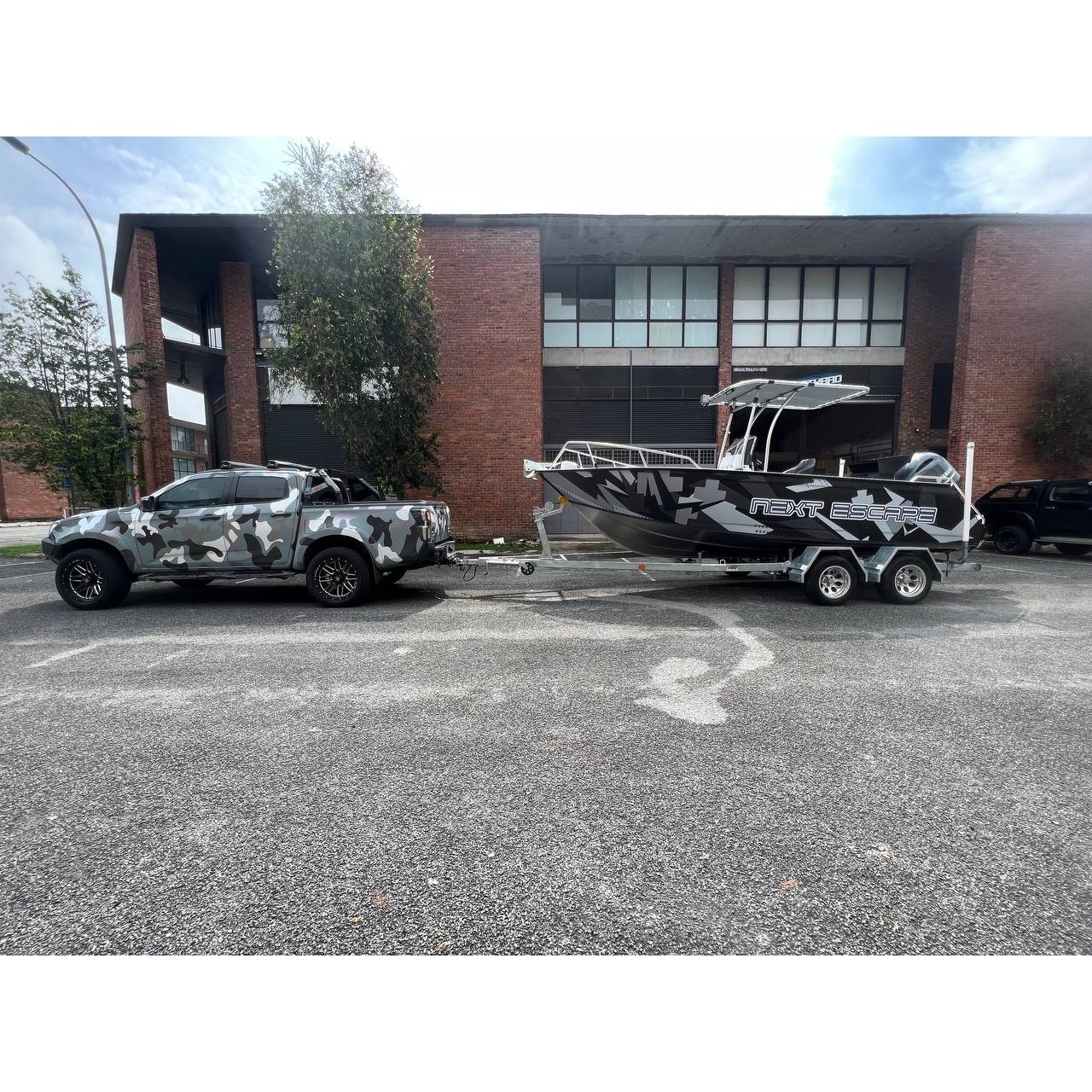 Shop TMC Double Axle 7M Trailer | Boatyard Malaysia