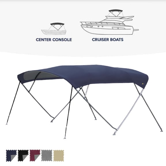 Shop Oceansouth Large / Cruiser Boat Bimini Top Stainless Steel ...